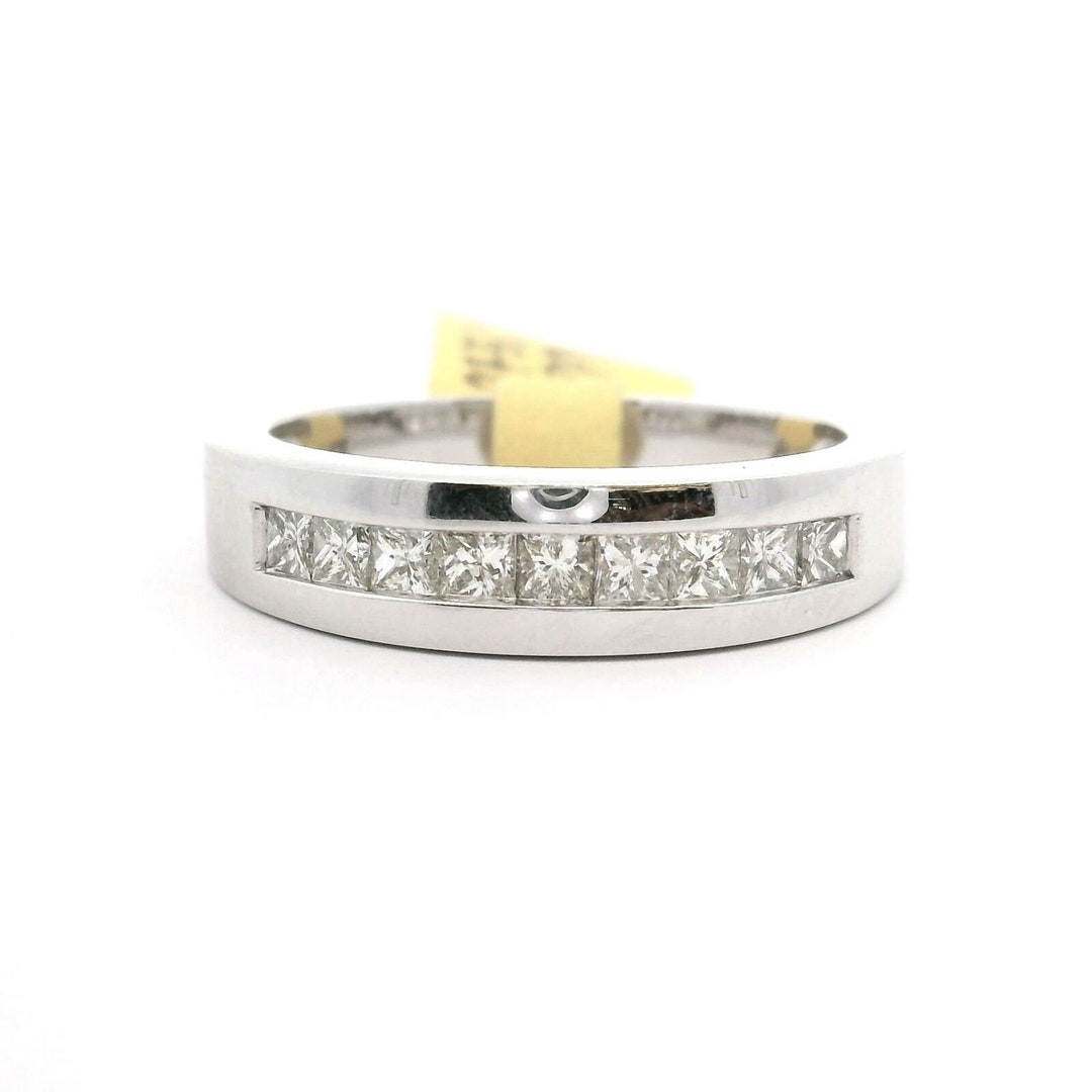 Brand New Men's Channel Set Diamond Band Ring in 14k White Gold Size 10 ...