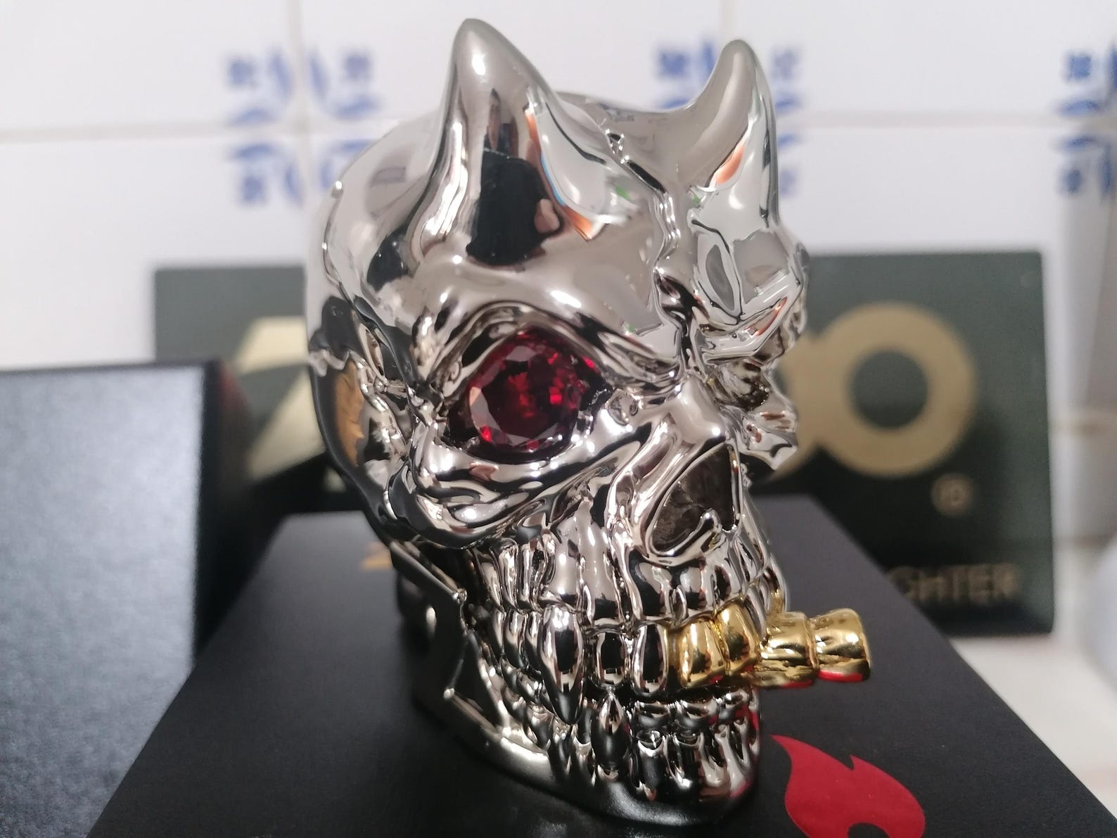 Zippo Ghost Rider 3D Skull Silver New in Original Box - Etsy