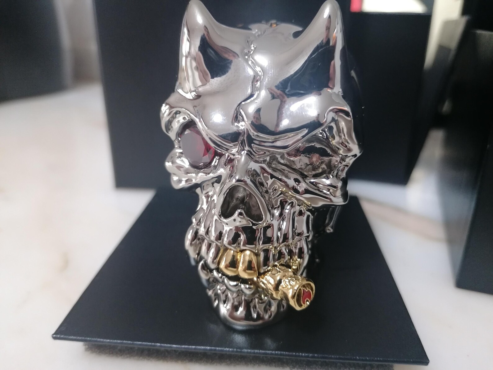 Zippo Ghost Rider 3D Skull Silver New in Original Box - Etsy