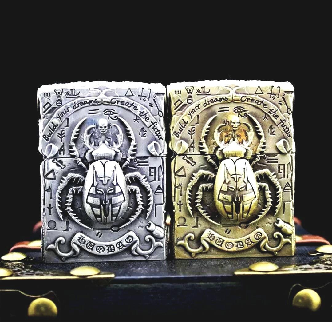 Zippo Egiptian Scarab 3D Heavy Armour New in Wood Box - Etsy