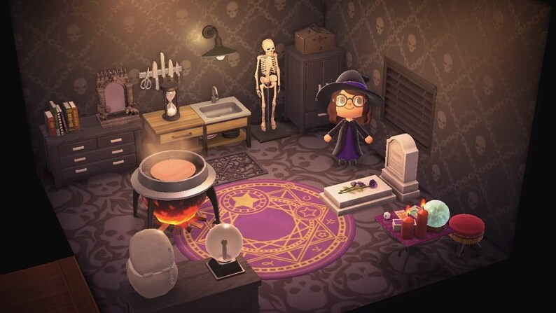 ACNH Spooky Room Animal Crossing New Horizons | Etsy