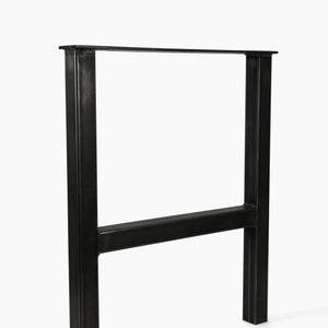 Metal H-block Table Legs - Set of 2 - Modern Industrial Legs Made in ...