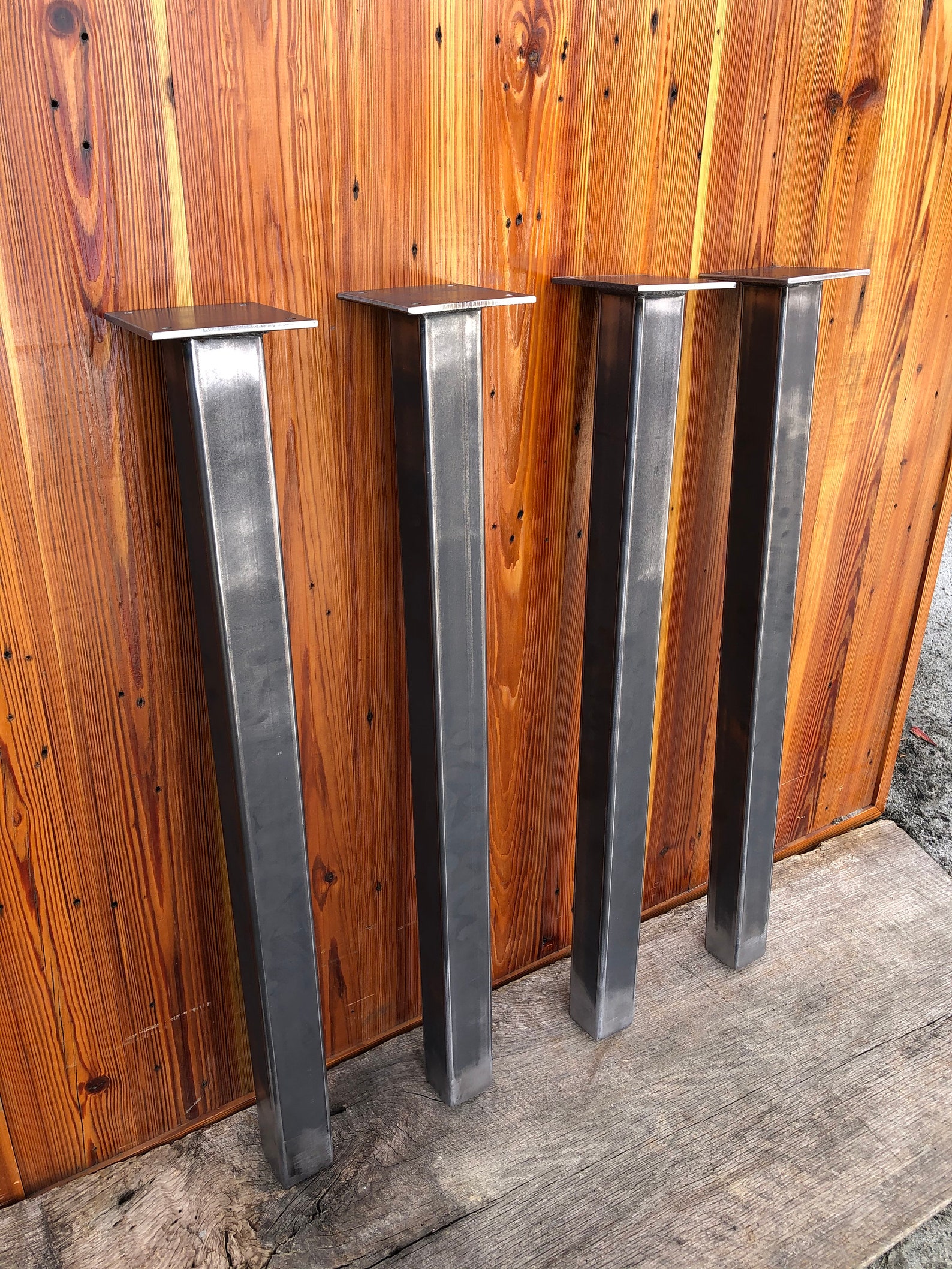 Metal Post Table Legs - Set of 4 - Made in the USA From American Steel ...
