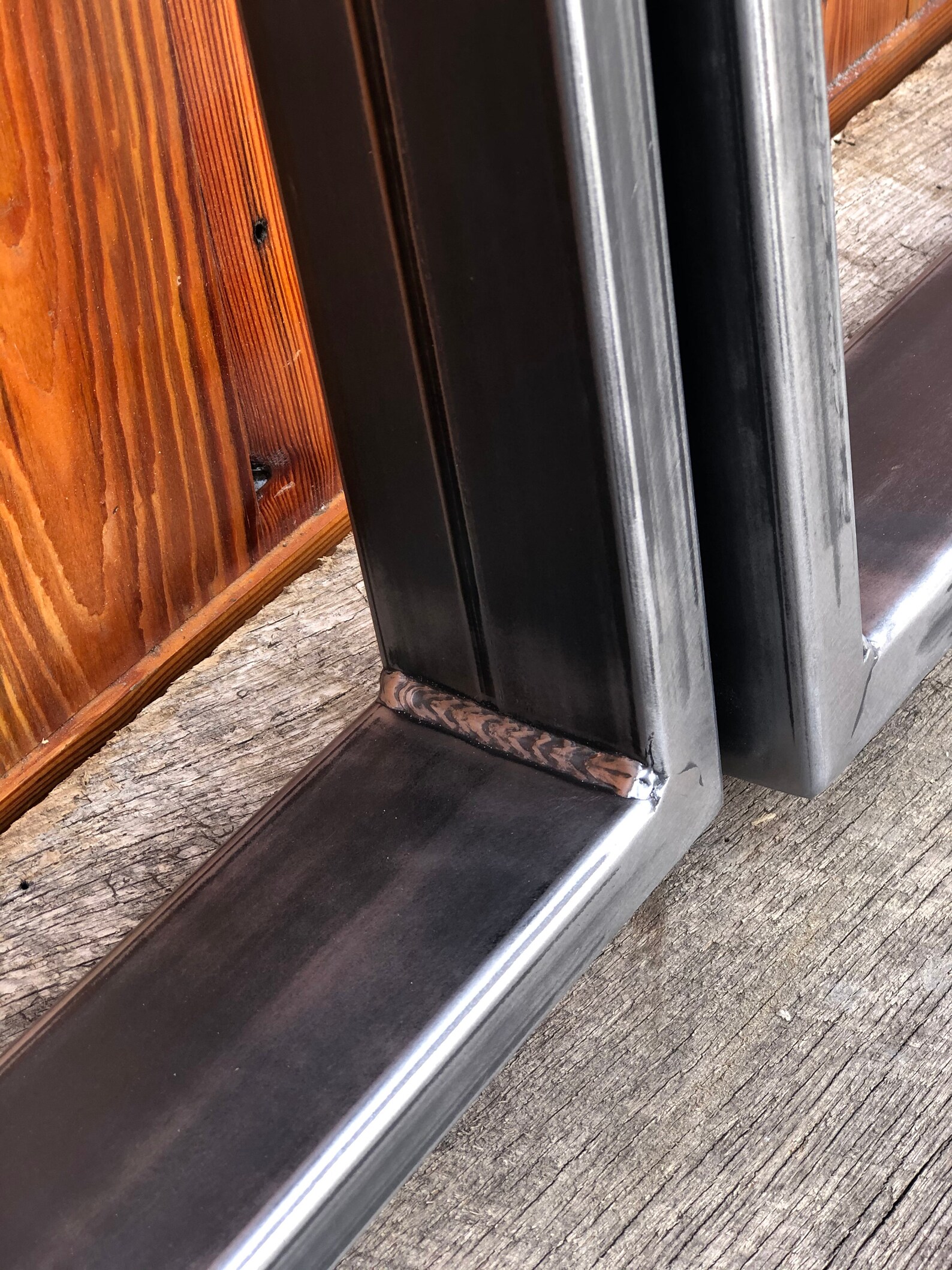 Square Metal Dining Table Legs Modern Industrial Legs Set - Etsy