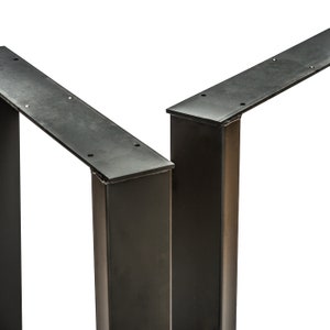 2x4 Square Metal Table Legs - Set of 2 - Handmade in North Carolina - Etsy