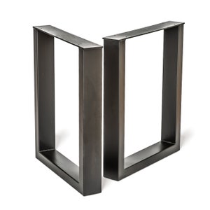 2x4 Square Metal Table Legs - Set of 2 - Handmade in North Carolina - Etsy