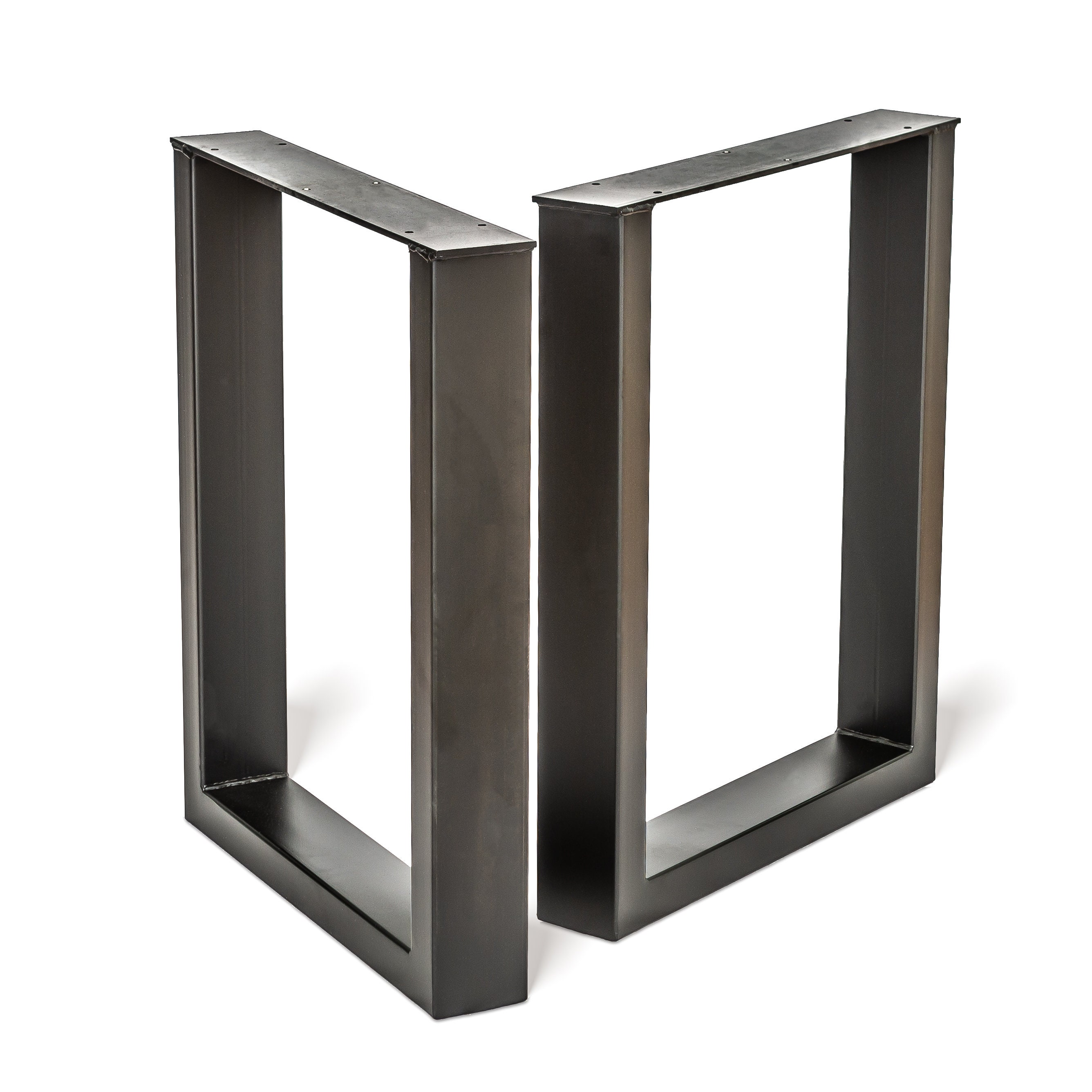 2x4 Square Metal Table Legs - Set of 2 - Handmade in North Carolina - Etsy