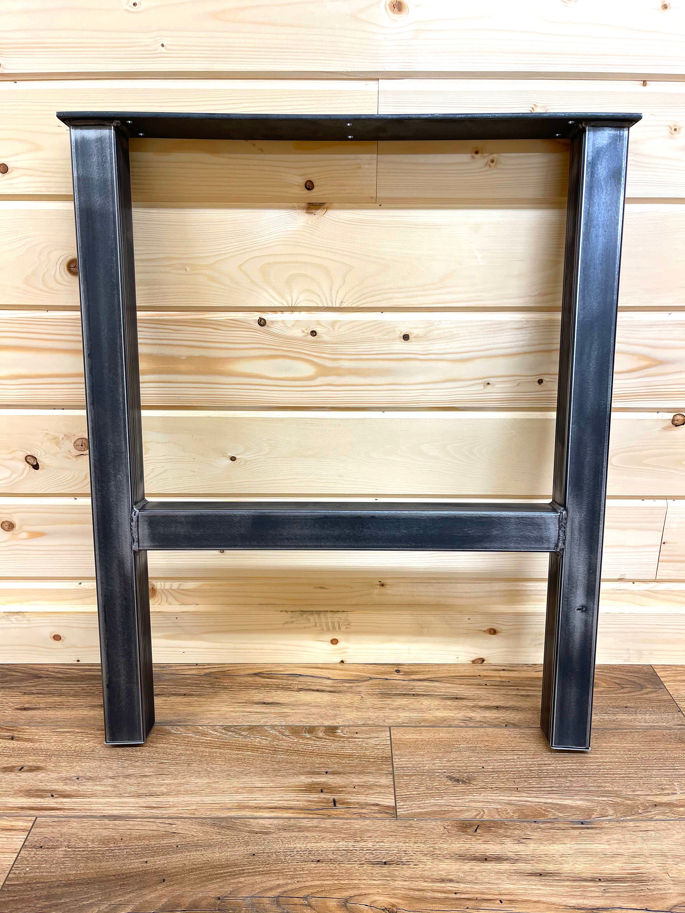 Metal H-block Table Legs Set of 2 Modern Industrial Legs - Etsy