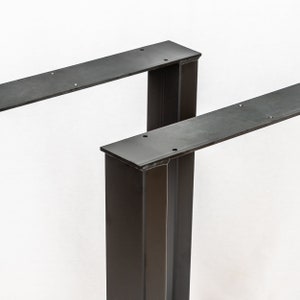 2x4 Square Metal Table Legs - Set of 2 - Handmade in North Carolina - Etsy