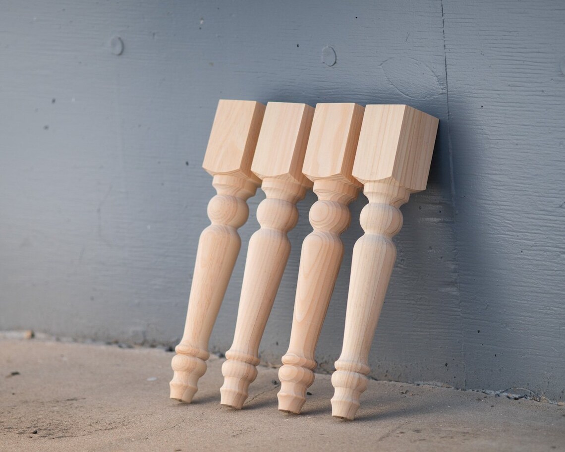 Cottage Farmhouse Bench and Coffee Table Legs Set of 4 - Etsy