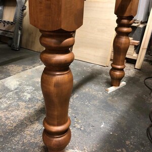 Maple Chunky Farmhouse Dining Table Legs - Set of 4 - 5" X 29 ...