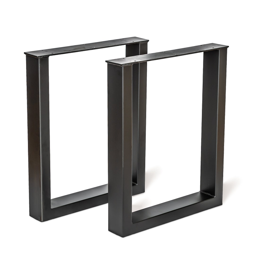 2x4 Square Metal Table Legs - Set of 2 - Handmade in North Carolina - Etsy