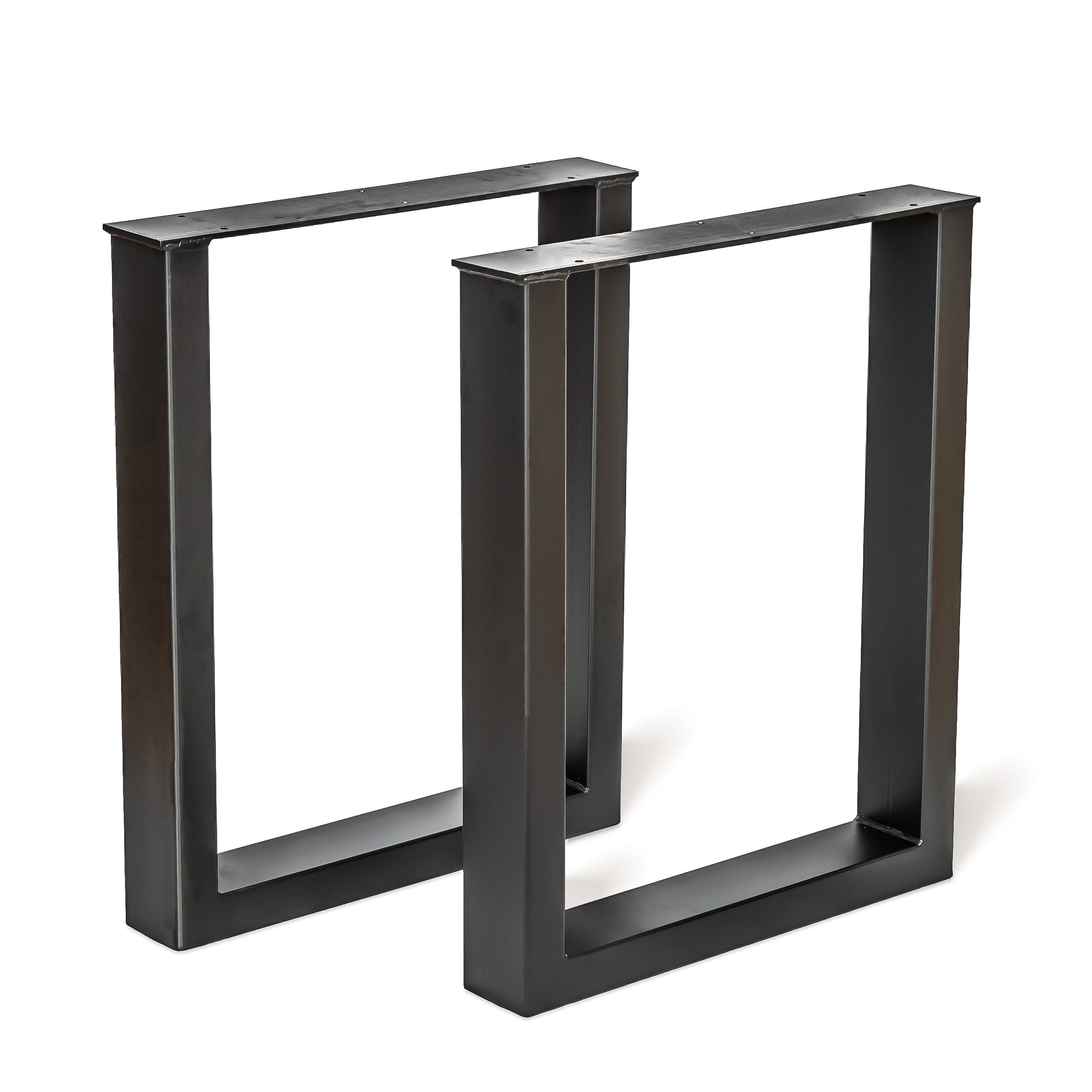2x4 Square Metal Table Legs - Set of 2 - Handmade in North Carolina - Etsy