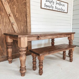 Pine Chunky Farmhouse Bench Legs - 3.5 X 16 - Set of 4 - Handmade in NC ...