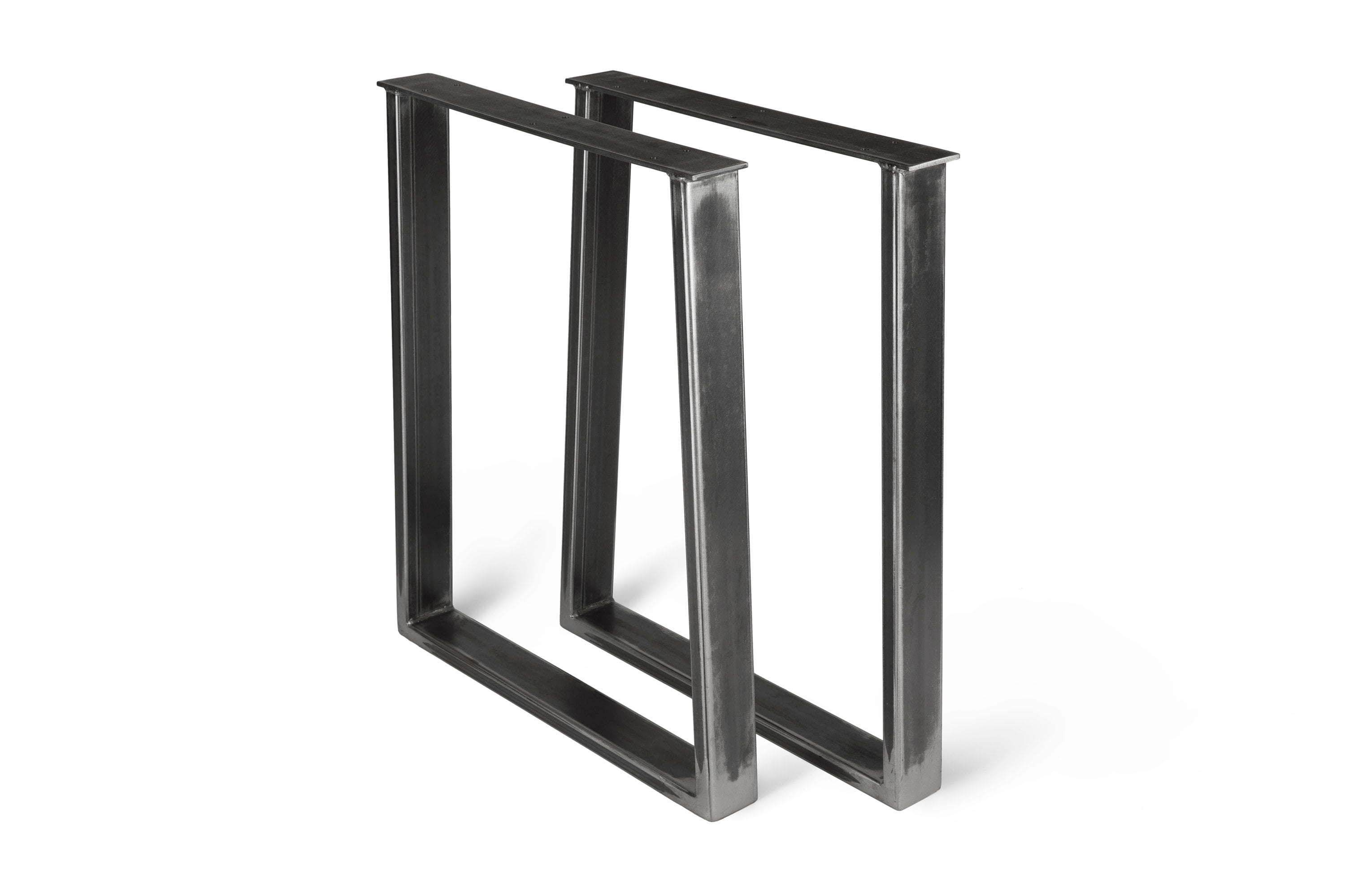 Counter/island Height Trapezoid Metal Table Legs - Set of 2 - 34.5 ...