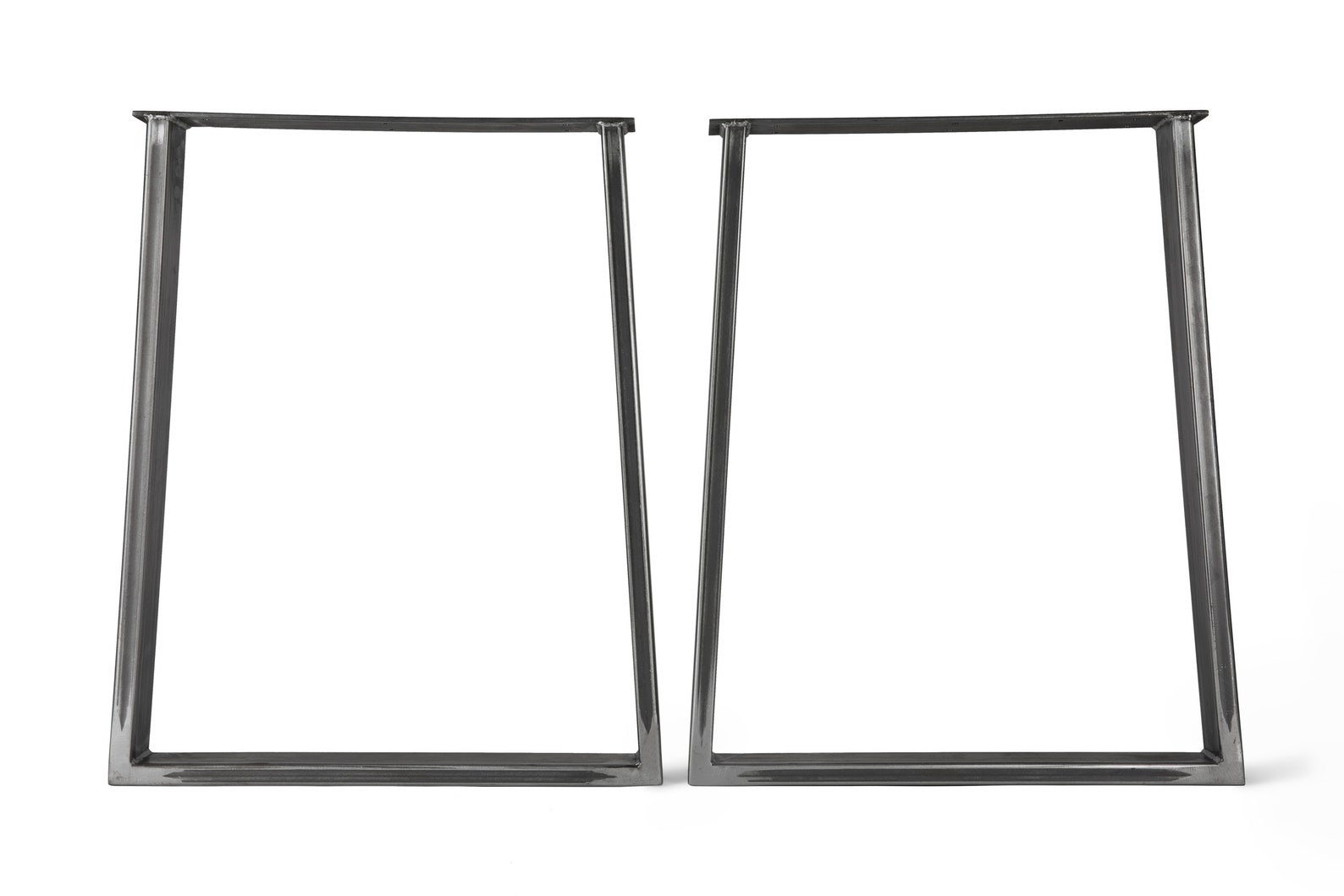 Counter/island Height Trapezoid Metal Table Legs - Set of 2 - 34.5 ...