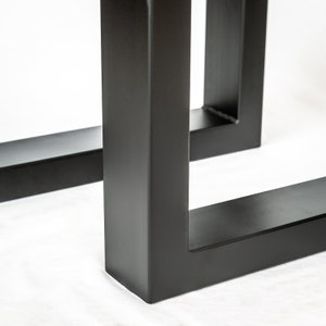 2x4 Square Metal Table Legs - Set of 2 - Handmade in North Carolina - Etsy