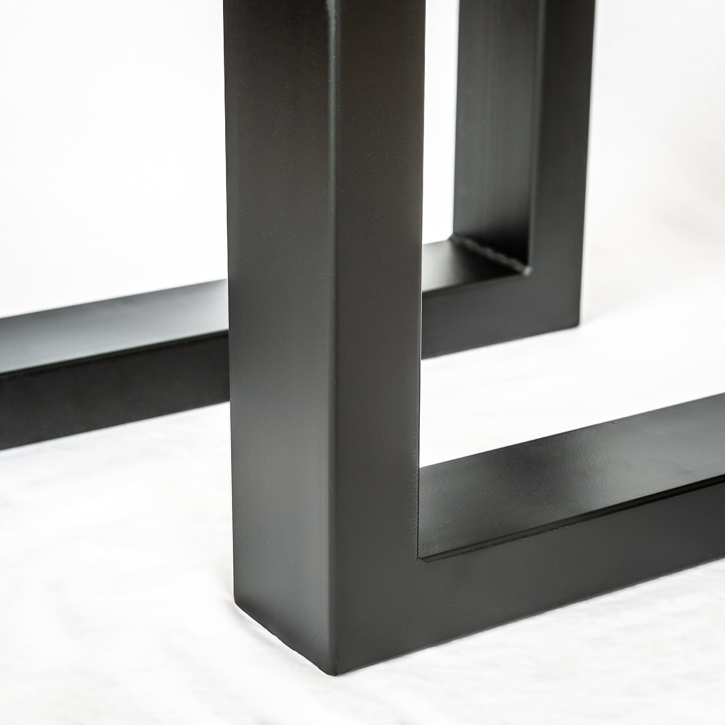 2x4 Square Metal Table Legs - Set of 2 - Handmade in North Carolina - Etsy