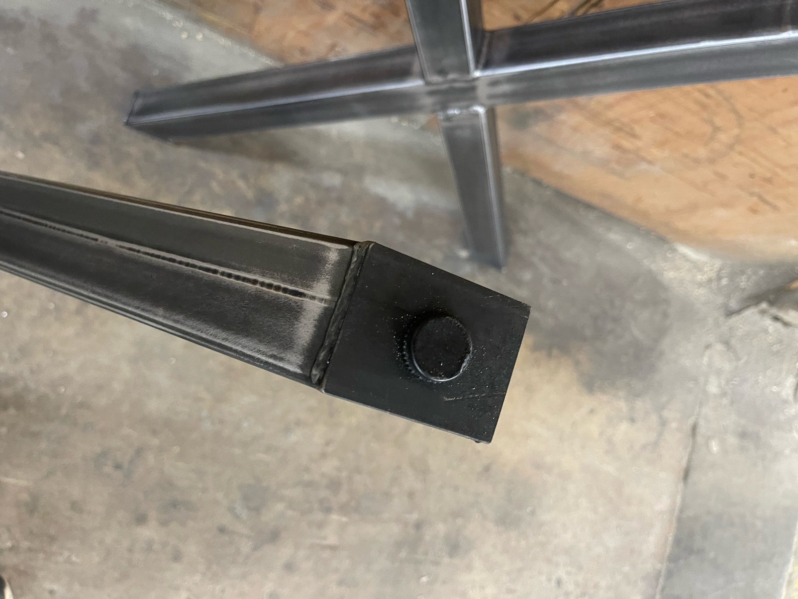 X Metal Table Legs - Set of 2 - Modern Industrial Legs Made in the USA ...