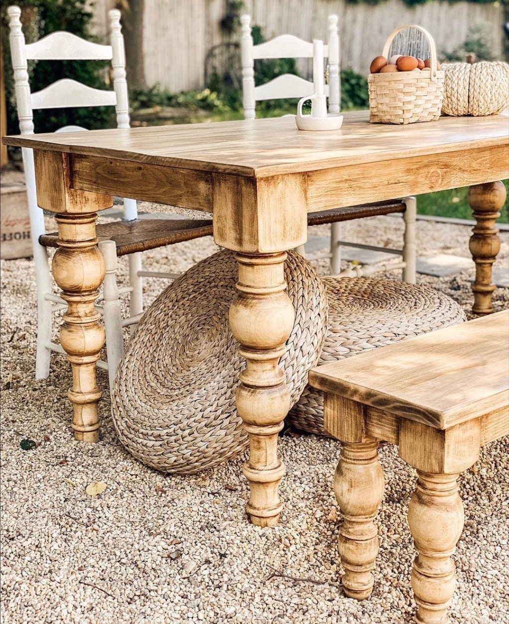 Modern Chunky Farmhouse Bench Legs and Coffee Table Legs- 3.5” X 16 ...