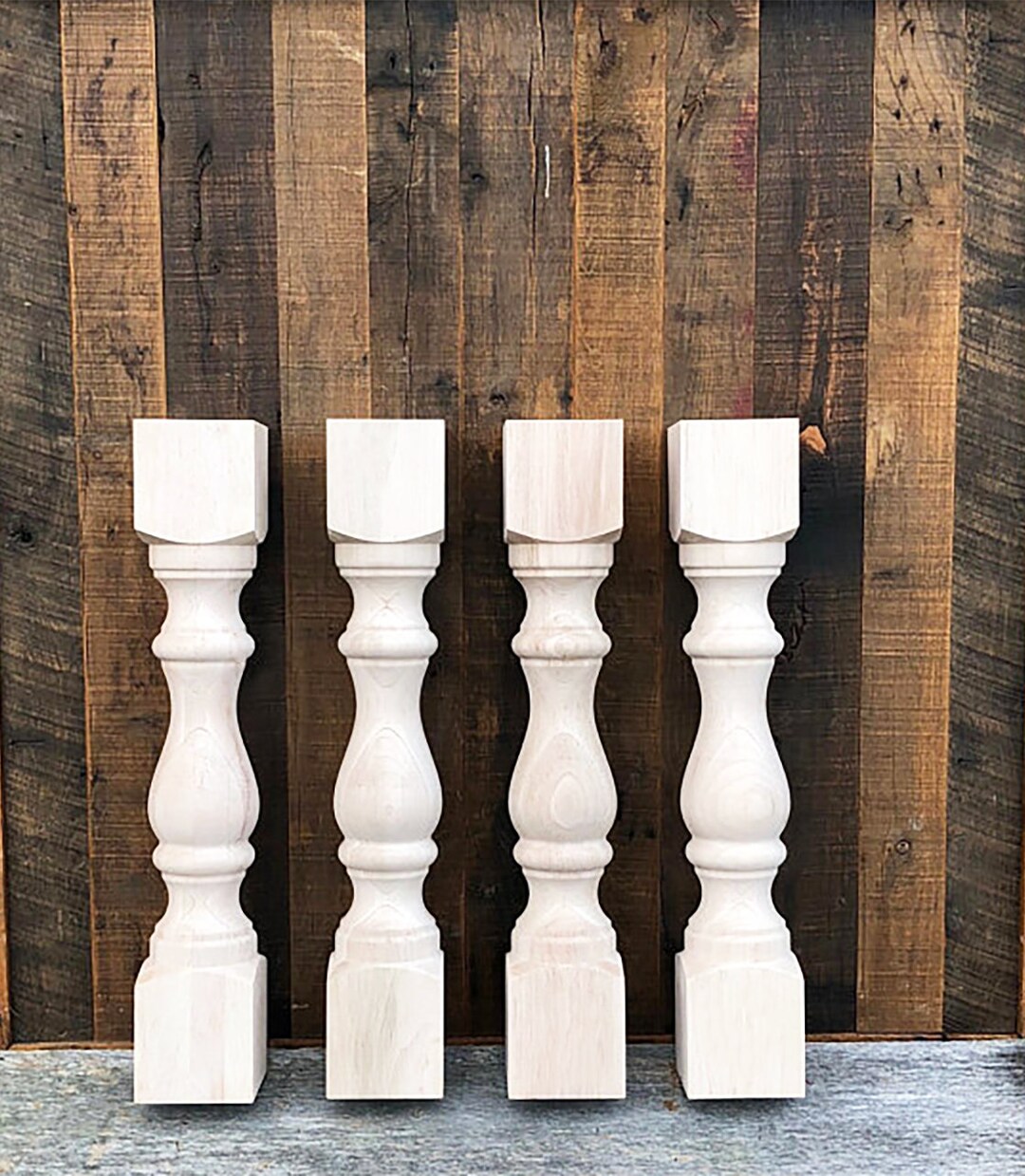 Monastery Farmhouse Chunky Maple Dining Legs 5 X 29 Set of 4 Handmade ...