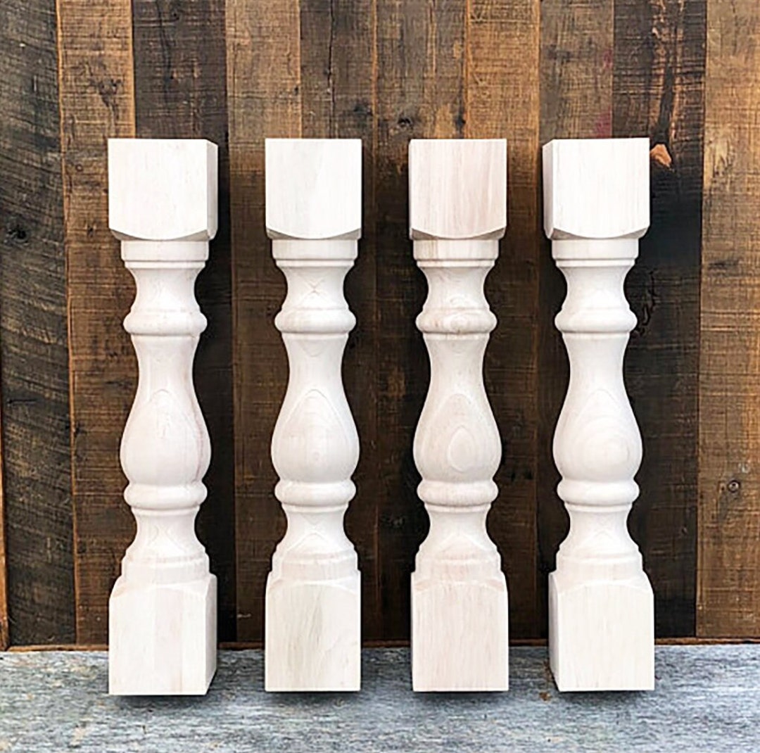 Monastery Farmhouse Chunky Maple Dining Legs - 5" X 29" - Set of 4 ...