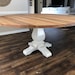 Pine Pedestal Base 9 X 9 Post Massive Single Wooden Table Base Handmade ...