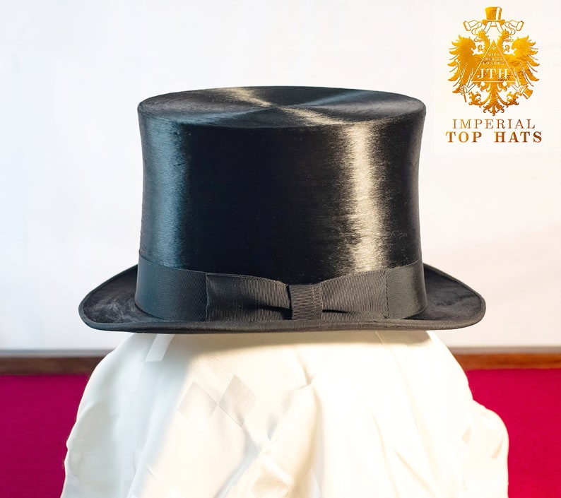 Large Extra Tall Silk Top Hat Size 7 1/4 59 - Etsy