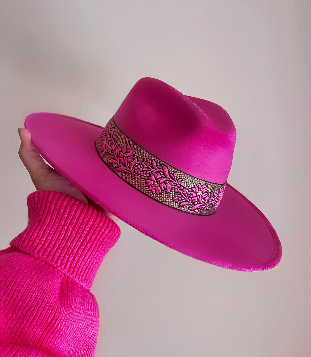 Fedora audrey in Magenta - Etsy