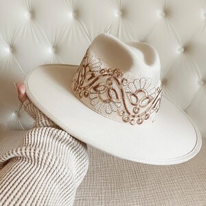 Fedora Hat brooke in Ivory - Etsy