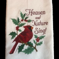 Embroidered Cardinal - Etsy