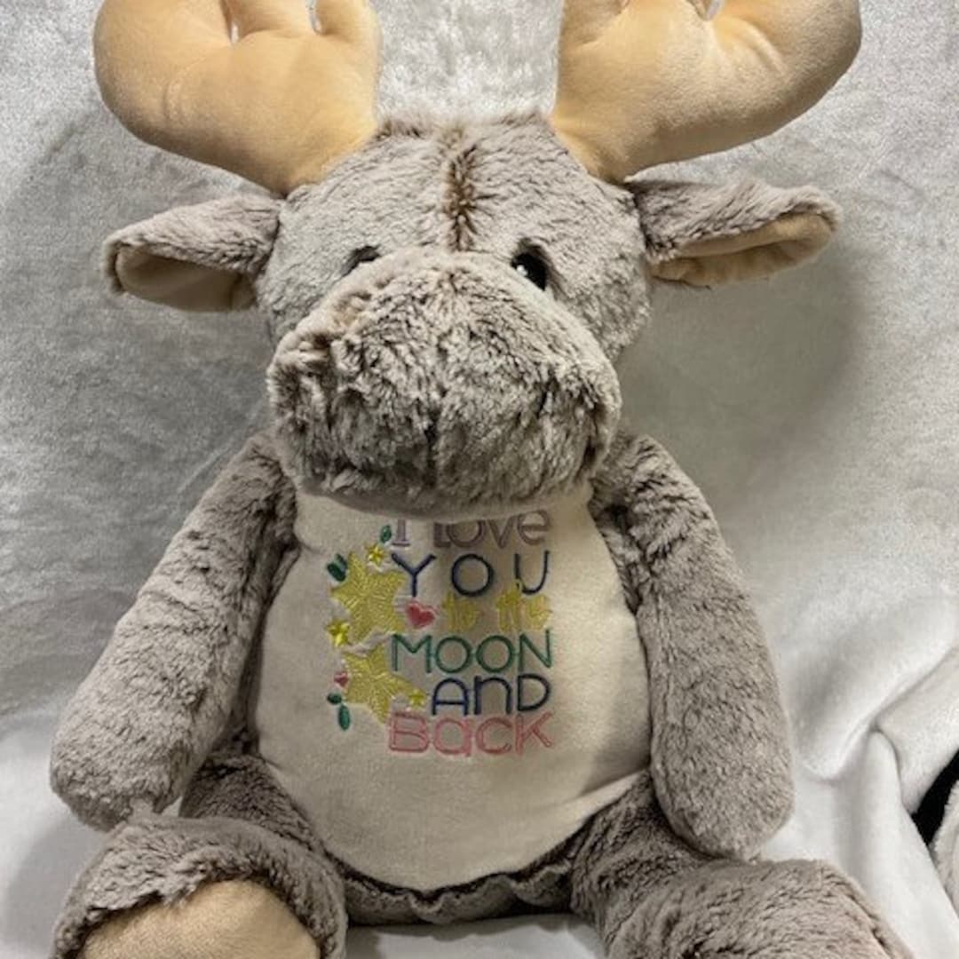 Moose Plush Personalized Gift, Moose Baby Gift Set, Moose Customized ...
