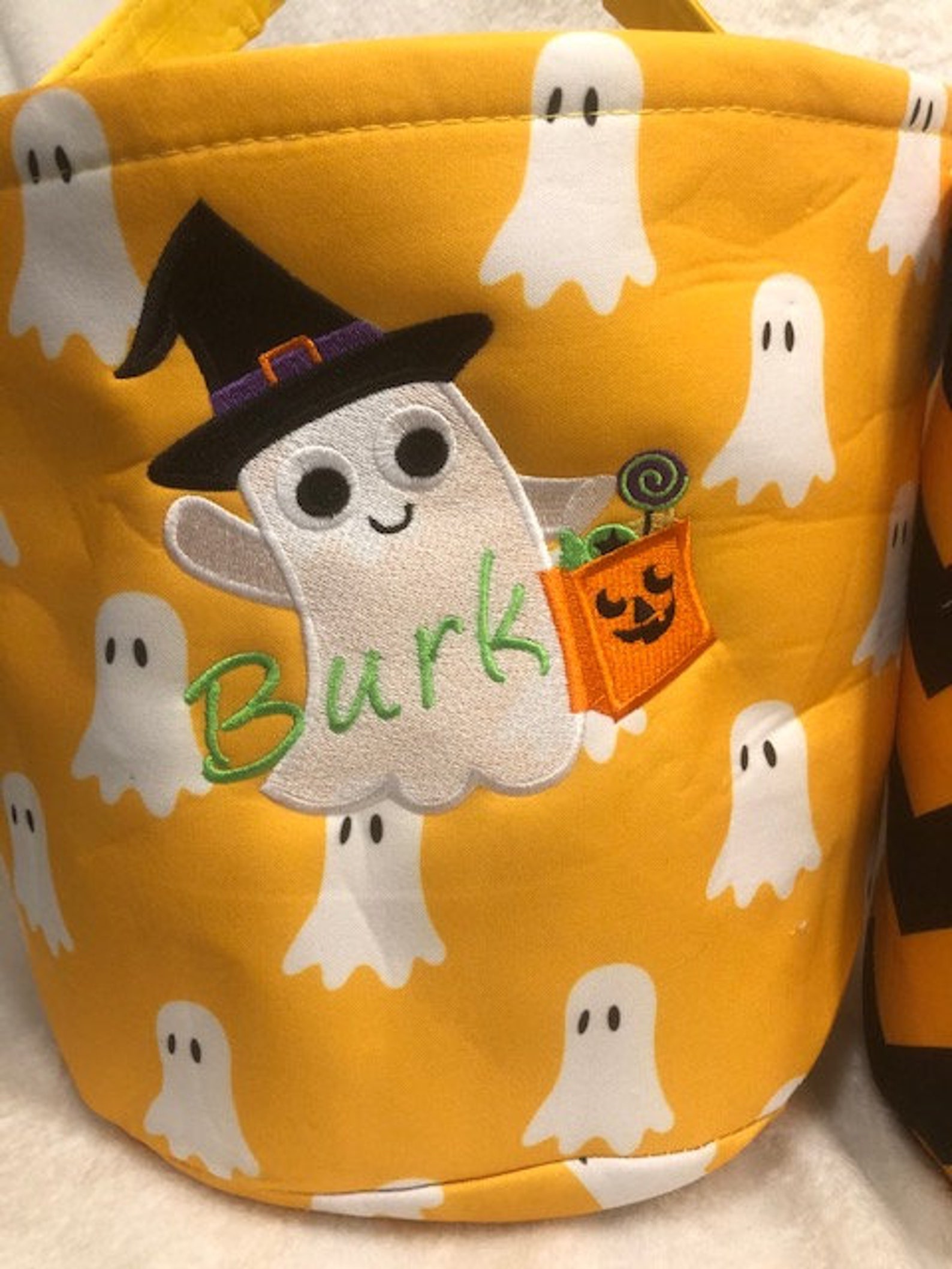 Personalized Halloween Bucket, Halloween Basket, Girl Ghost Bucket, Boy ...