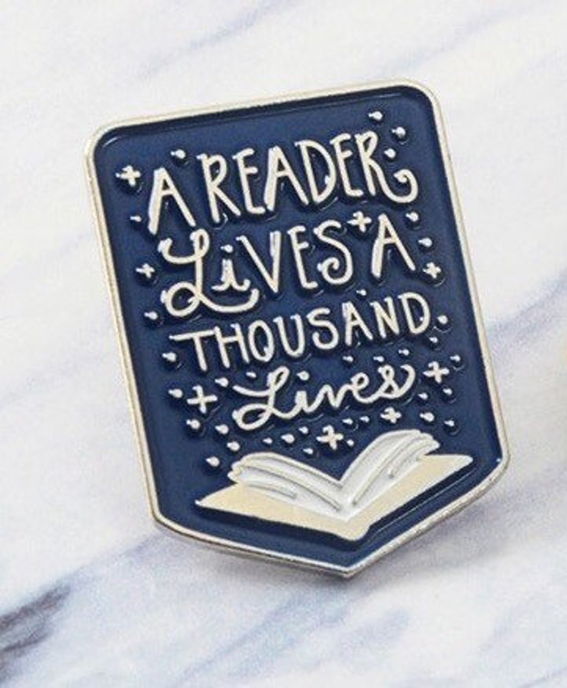 Reader Pin Badge Artist Librarian Gift Books - Etsy