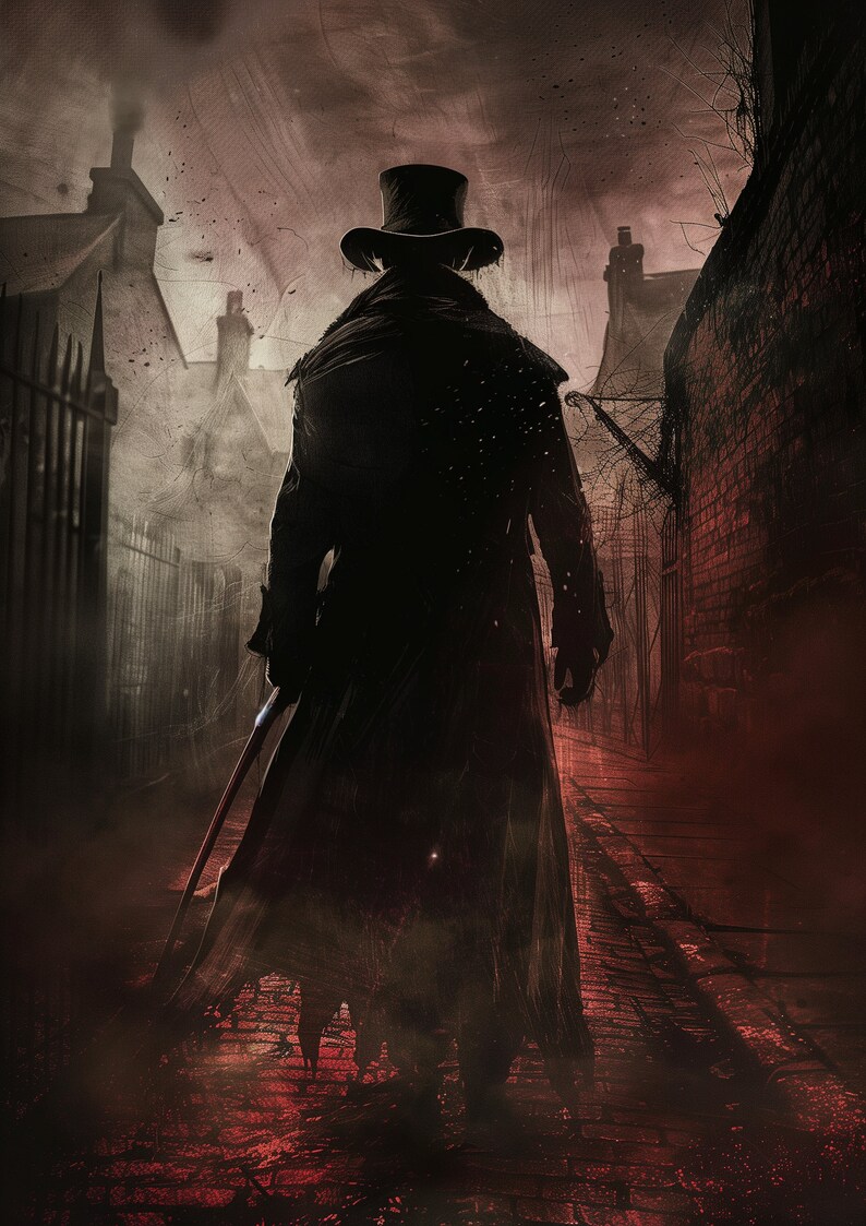Jack The Ripper Art Work 2 Designs Png Downloadable Serial Killer Etsy