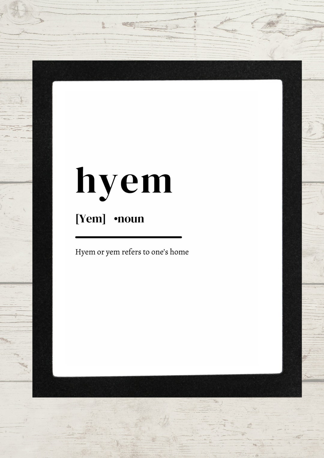 Hyem Geordie Definition Print Framed / Hyem / Home / Definition Print ...