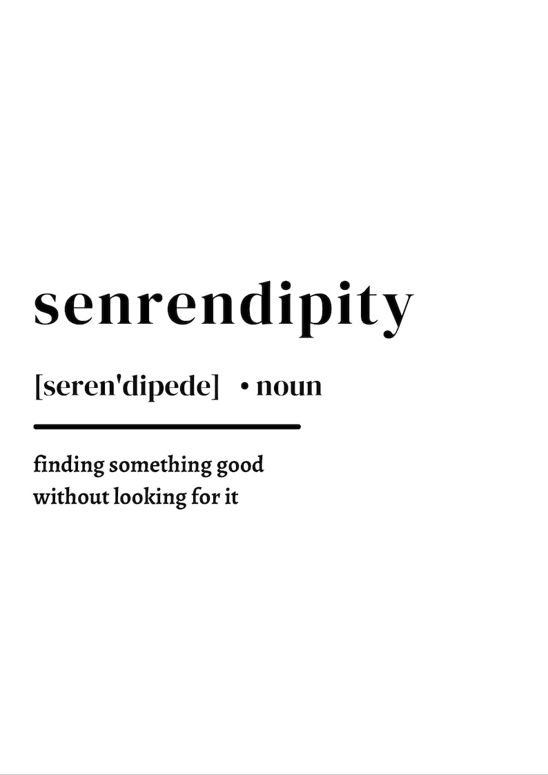 Serendipity Definition / Download /digital Download - Etsy