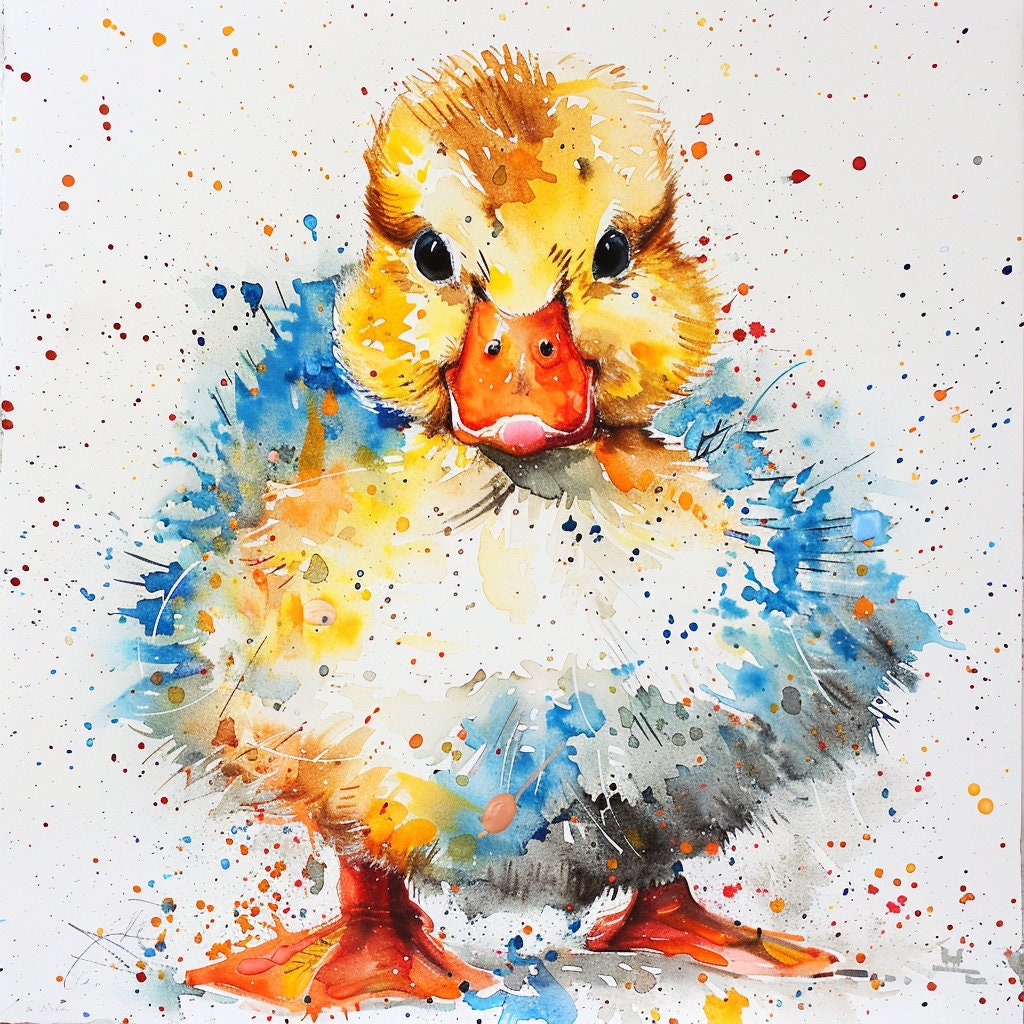 4 Styles of Ducks Downloadable Art Work / Ducks / PNG / Multicolours ...