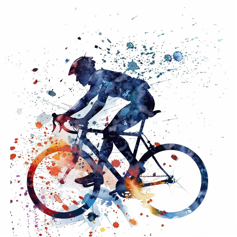 Road Bike Downloadable Art Work / Road Bikes / PNG / Multicolours ...