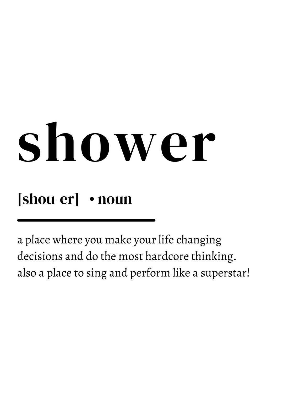 Shower Definition/ Download /digital Download - Etsy
