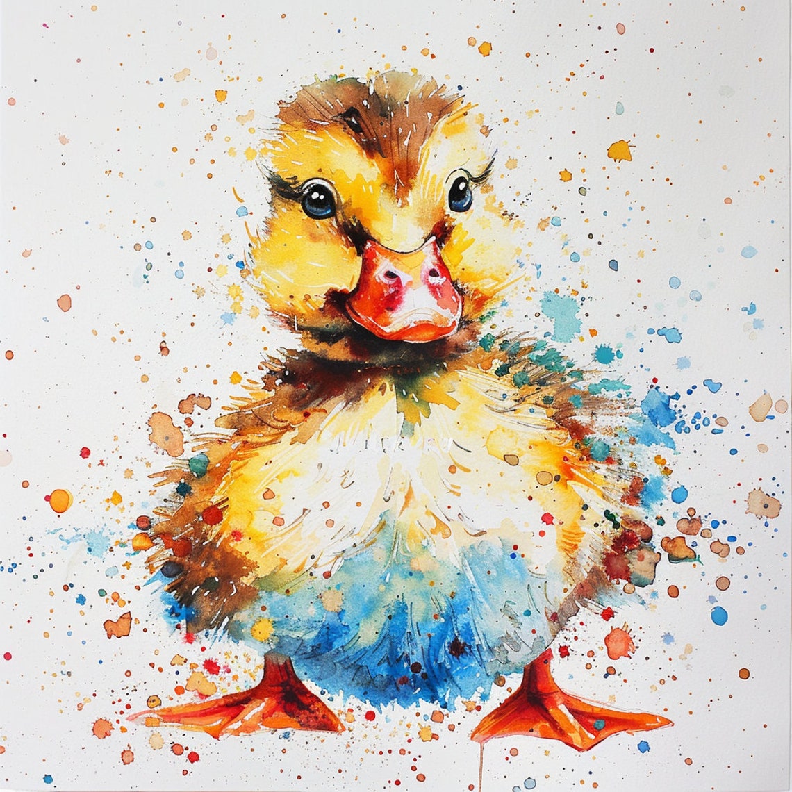 4 Styles of Ducks Downloadable Art Work / Ducks / PNG / Multicolours ...