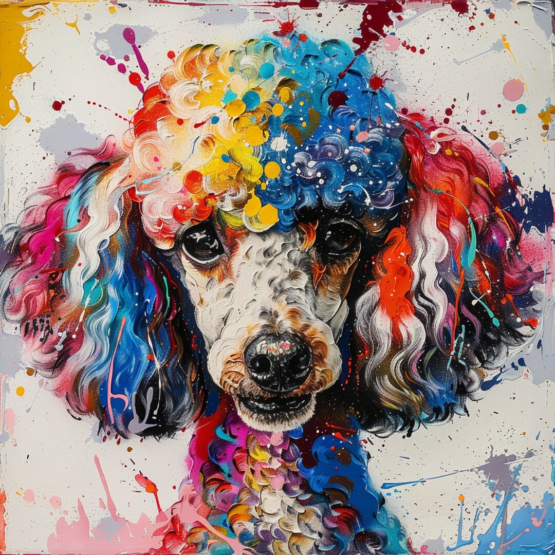 4 Styles of Poodle Dog/ Downloadable Art Work / Poodle / PNG ...