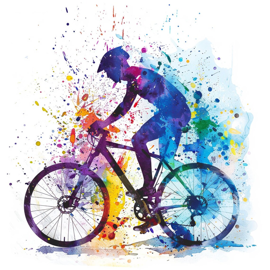 Mountain Bike Downloadable Art Work /mountain Bikes / PNG ...