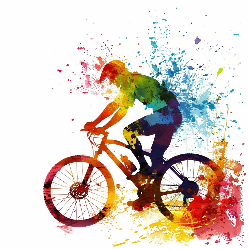 Mountain Bike Downloadable Art Work /mountain Bikes / PNG ...