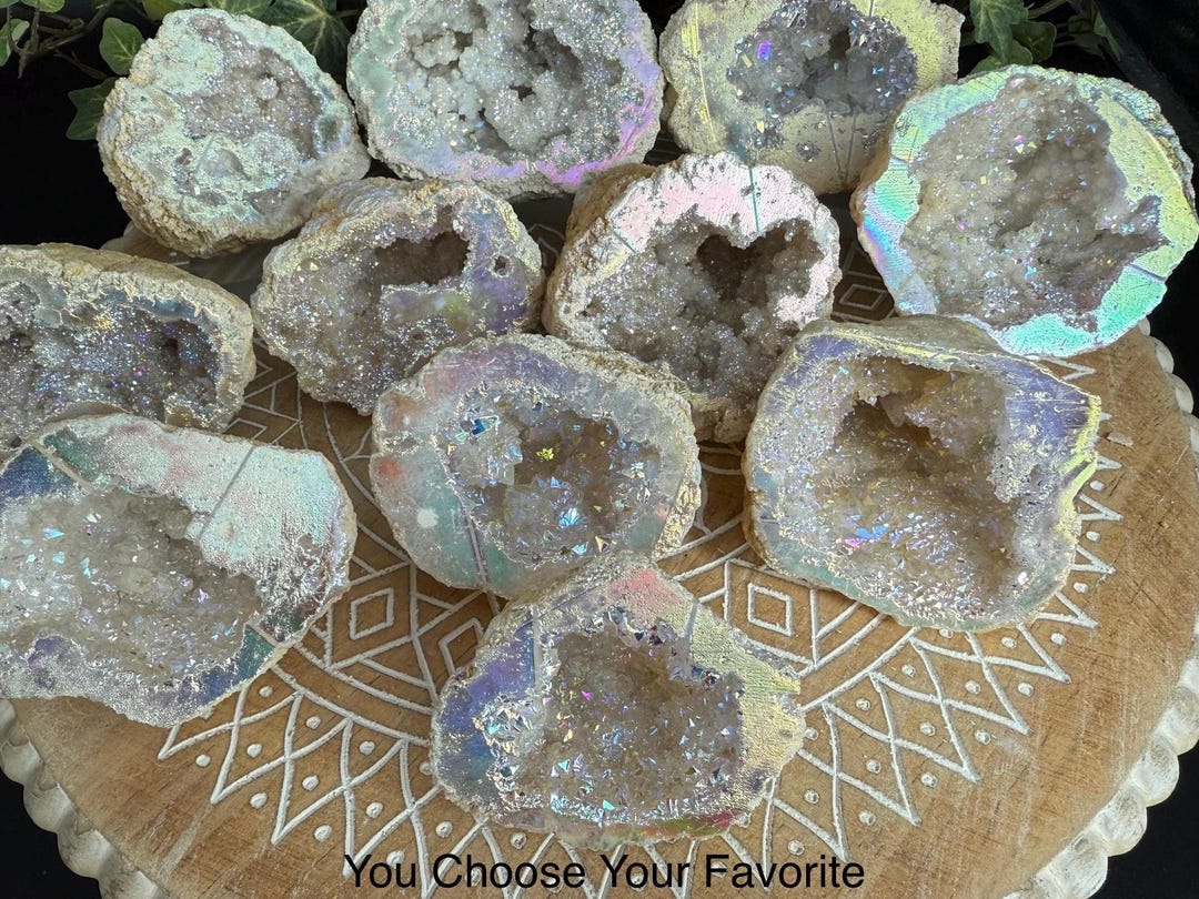 Angel Aura Druzy Quartz Geode, You Choose Your Favorite, Unique Gift - Etsy