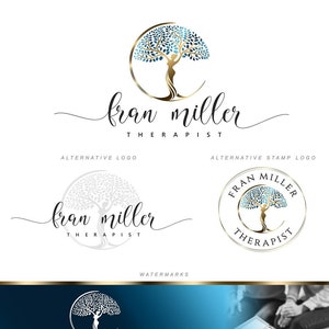 Life Coach Therapy Logo, Psychologist Logo, Tree of Life Logo Design ...