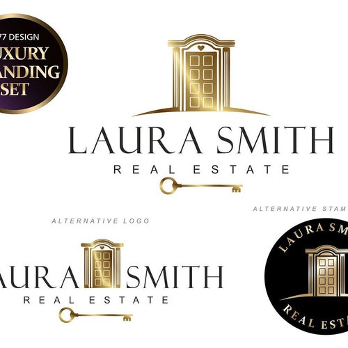 Realtor Logo Key Logo Design Real Estate Branding Kit - Etsy