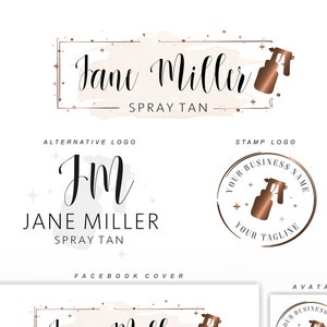 Mobile Tanning Logo, Spray Tan Logo, Broze Spray Tan Logo Design, Spray ...