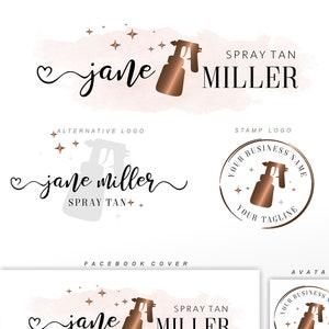 Spray Tan Logo, Mobile Tanning Logo, Broze Spray Tan Logo Design, Spray ...