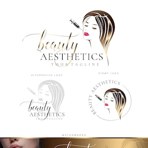 Lip Injection Logo, Medical Cosmetics Logo, Plastic Surgery Logo, Botox ...